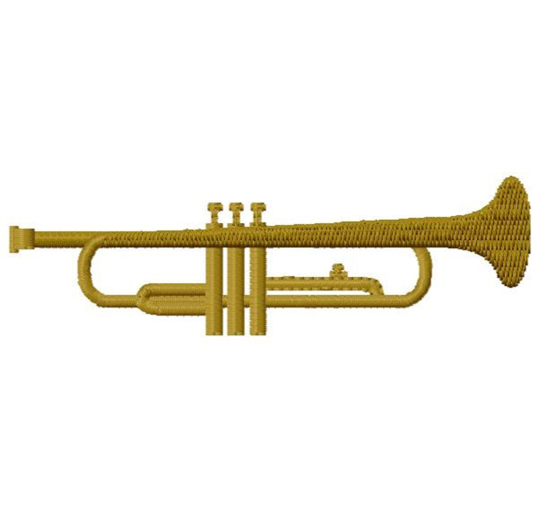 Trumpet Machine Embroidery Design - Instant Download - Etsy