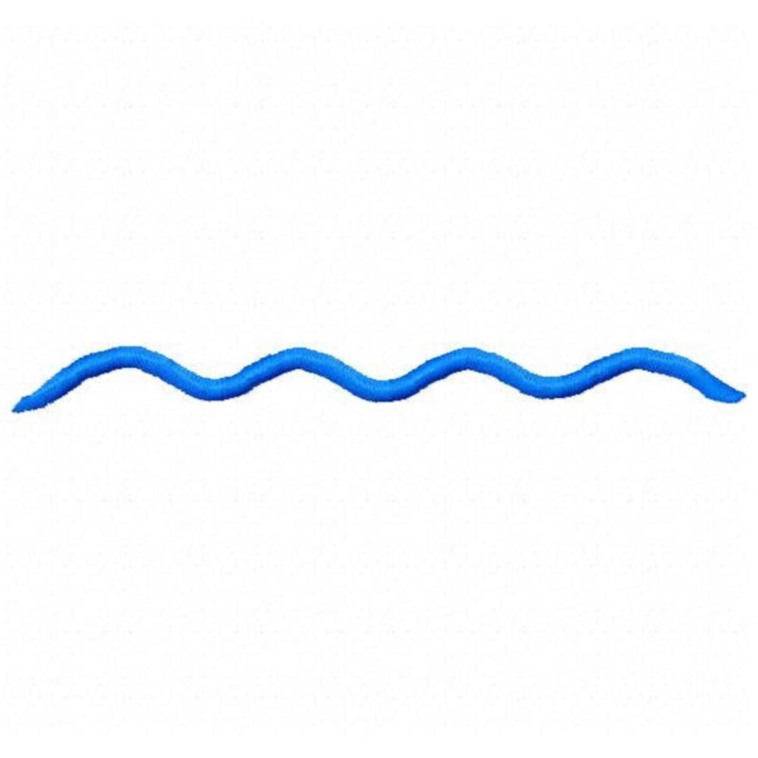 Wavy Line Machine Embroidery Design - Instant Download - Etsy