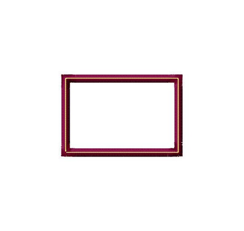 Rectangle Applique With Topstitch Machine Embroidery Design | Etsy