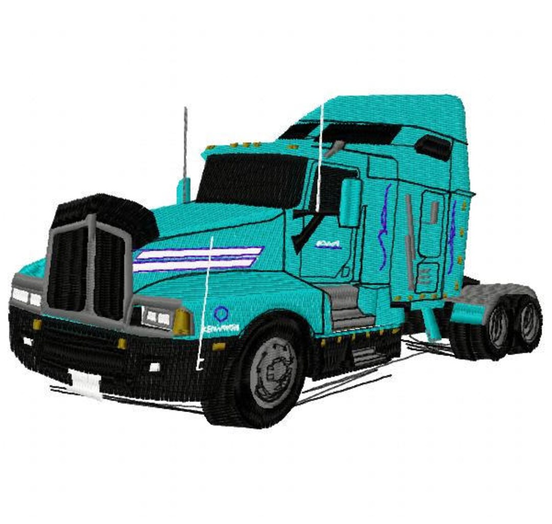 Big Rig Cab Machine Embroidery Design Instant Download - Etsy