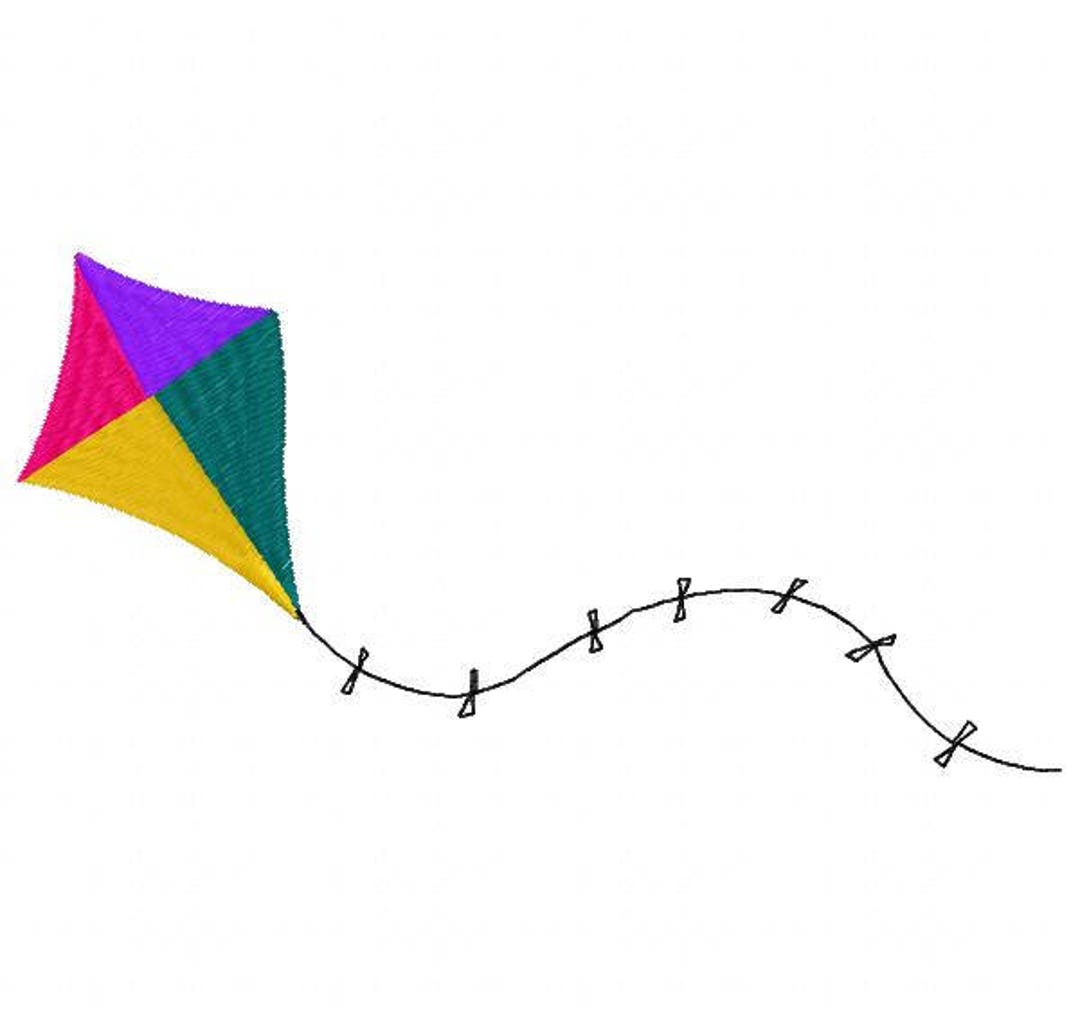 Kite Embroidery Design - Instant Download - Etsy