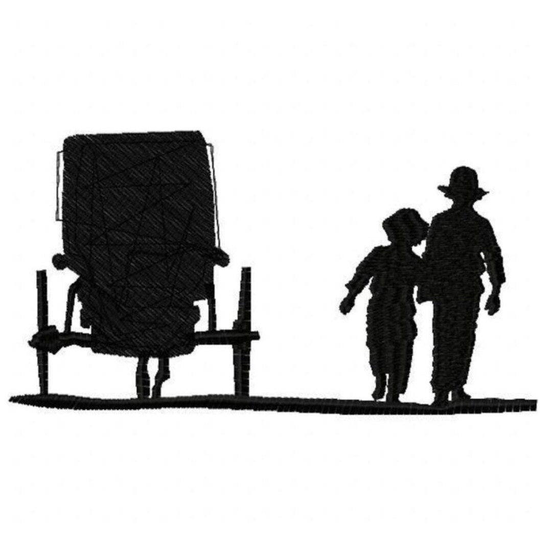 Amish With Buggy Embroidery Design - Instant Download - Etsy