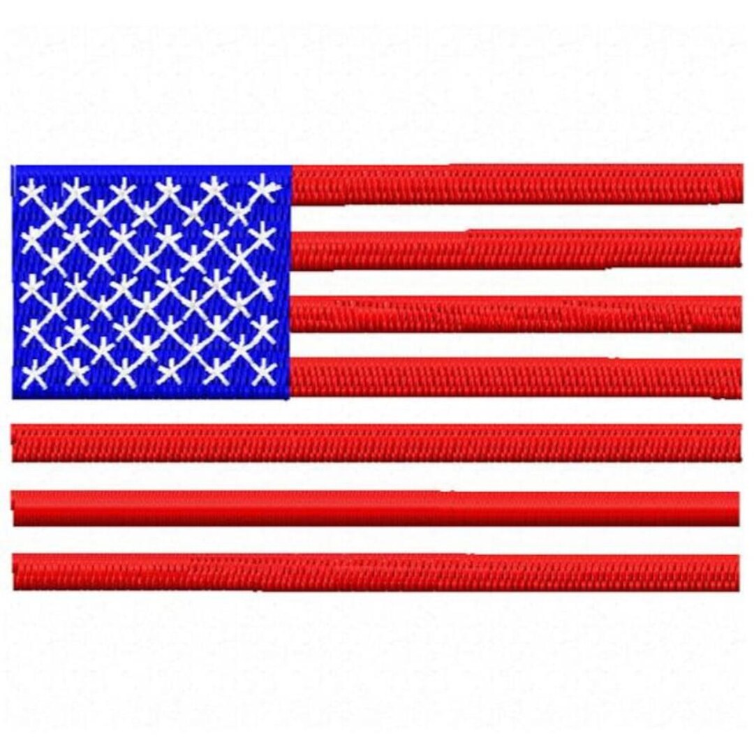 American Flag Machine Embroidery Design - Instant Download - Etsy