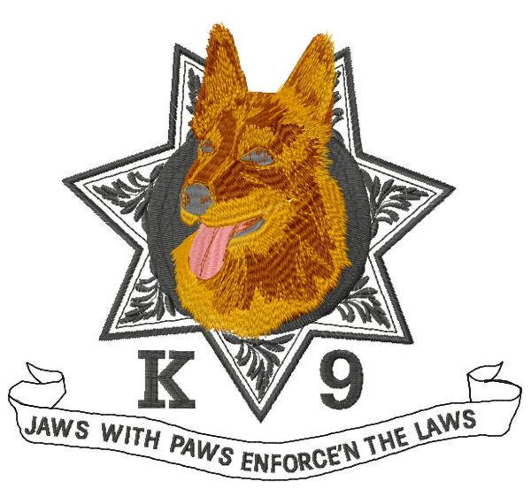 K9 Dog Machine Embroidery Design - Instant Download - Etsy