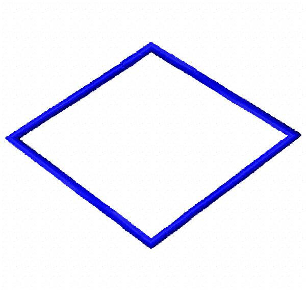 Diamond Applique Patch Embroidery Design Instant Download | Etsy