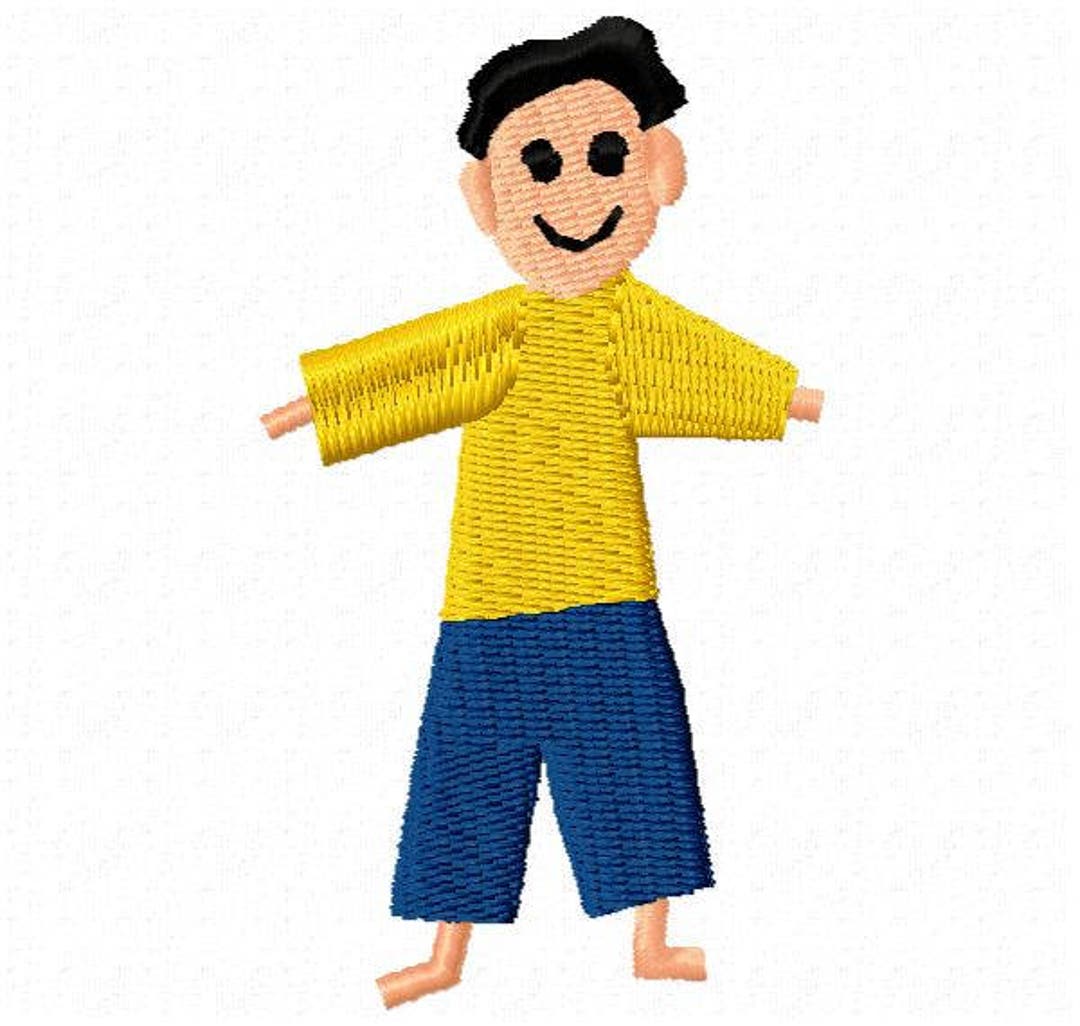 Boy Machine Embroidery Design - Instant Download - Etsy