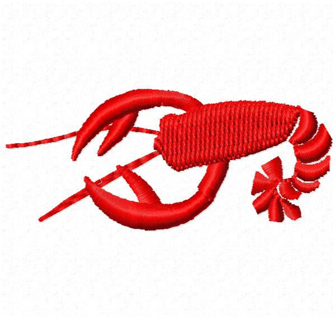 Lobster Machine Embroidery Design - Instant Download - Etsy