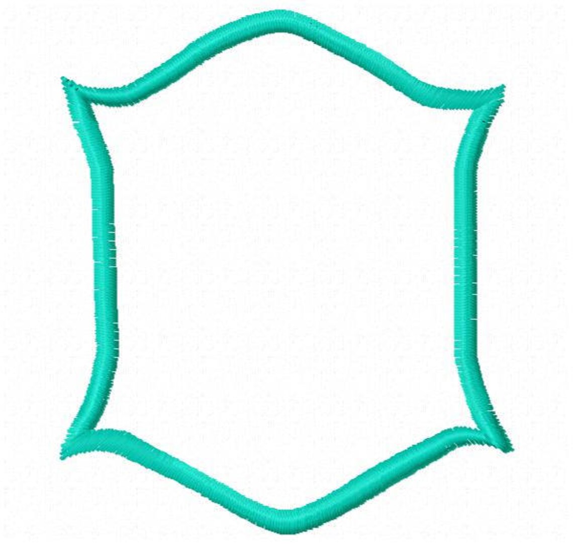 Frame Applique Patch Embroidery Design Instant Download - Etsy
