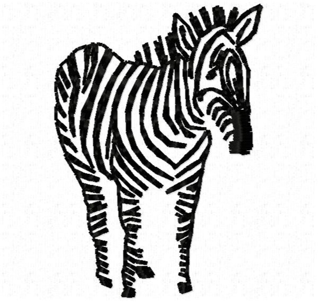 Zebra Machine Embroidery Design Instant Download - Etsy