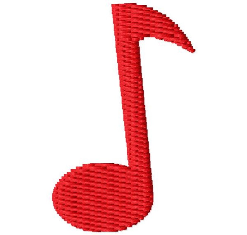Small Music Note Machine Embroidery Design Instant Download - Etsy