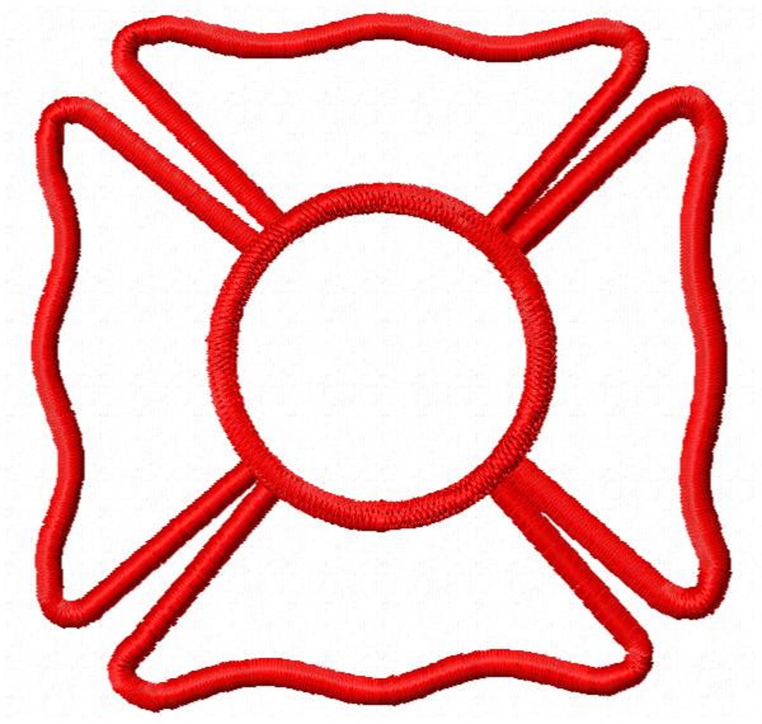 Maltese Cross Applique Embroidery Design - Instant Download - Etsy
