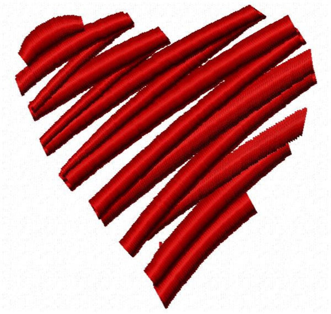 Heart Machine Embroidery Design Instant Download - Etsy