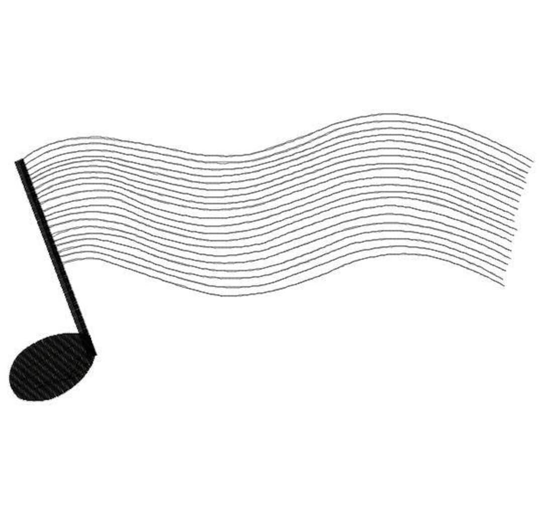 Musical Note Machine Embroidery Design - Instant Download - Etsy