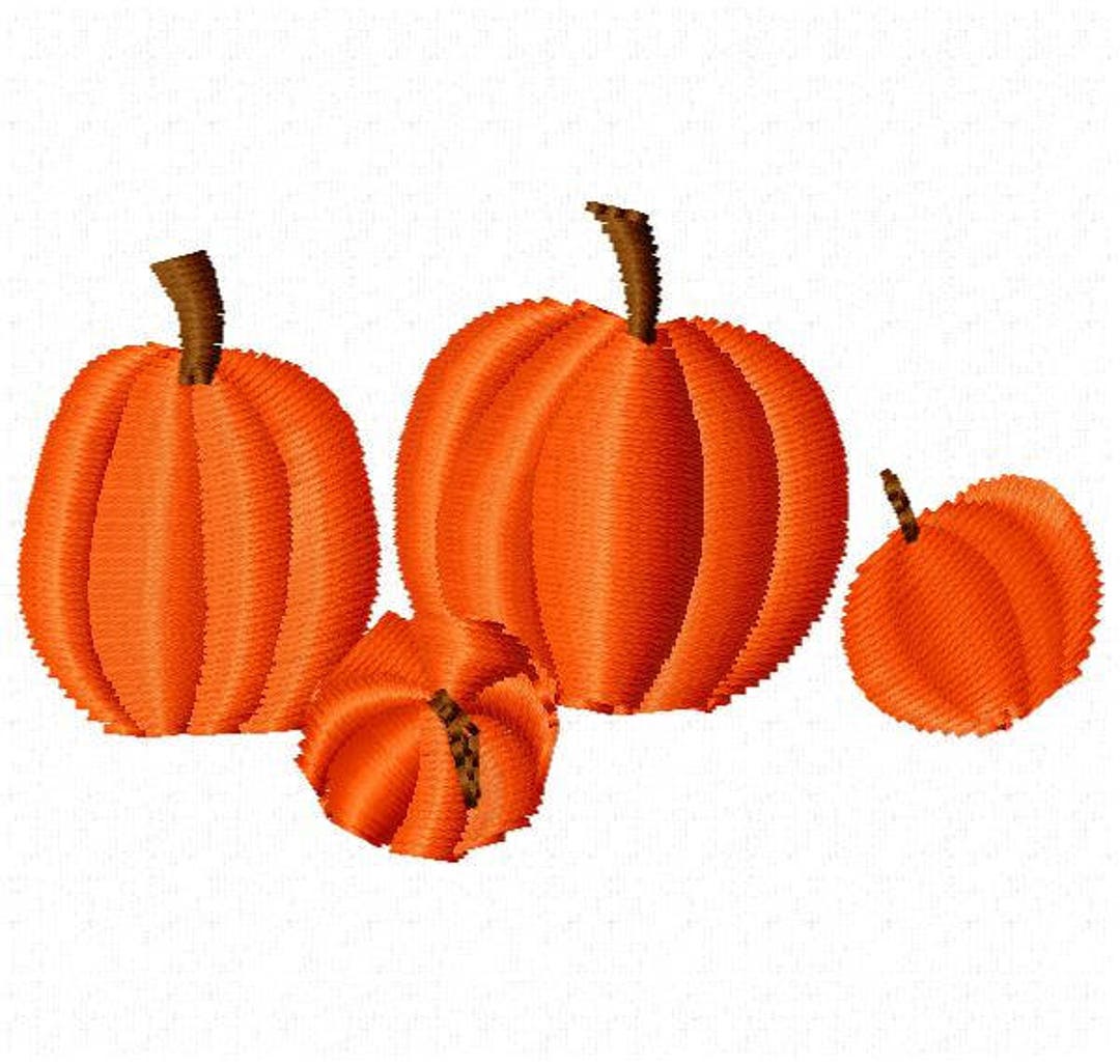 Pumpkins Machine Embroidery Design Instant Download - Etsy