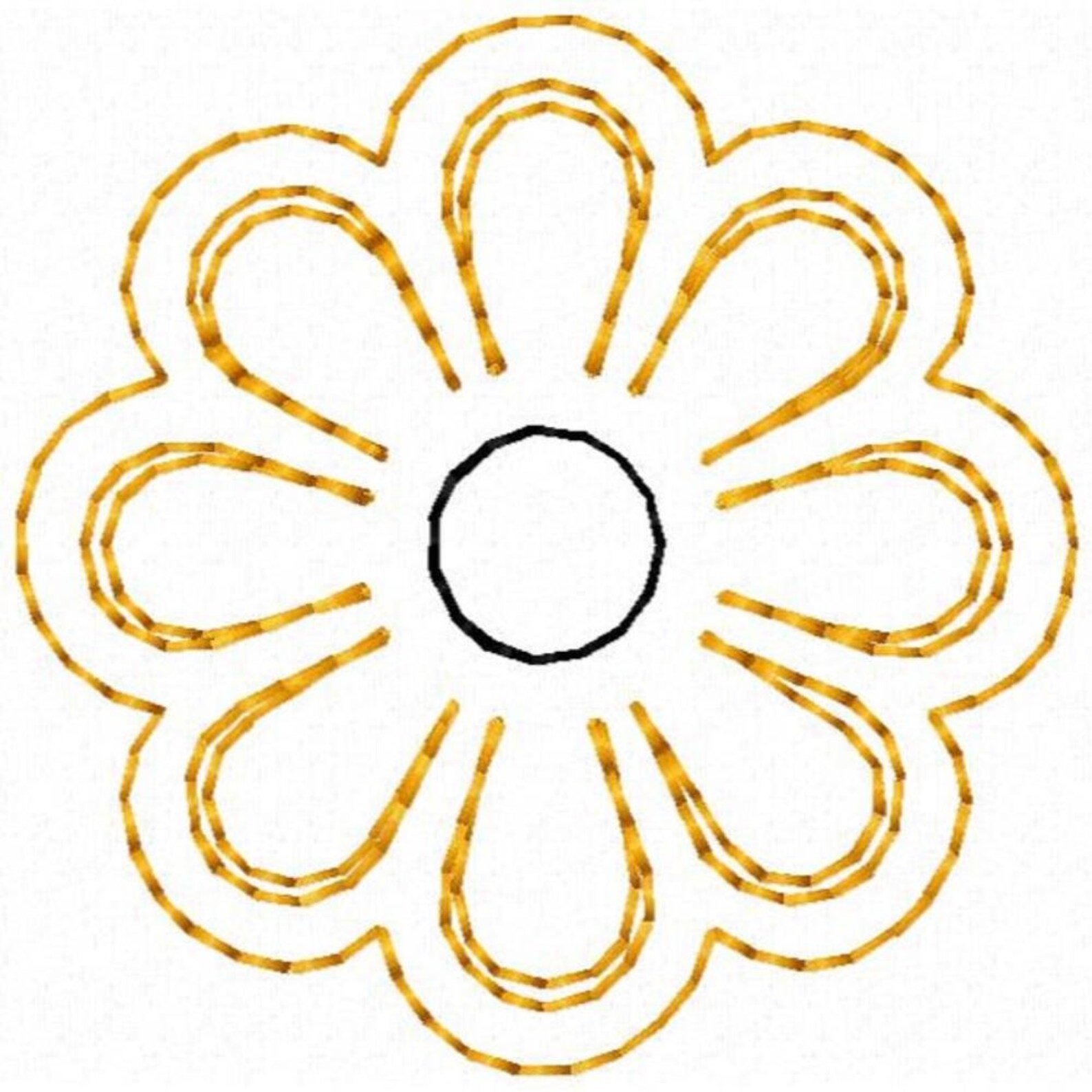 Daisy Machine Embroidery Design - Instant Download - Etsy