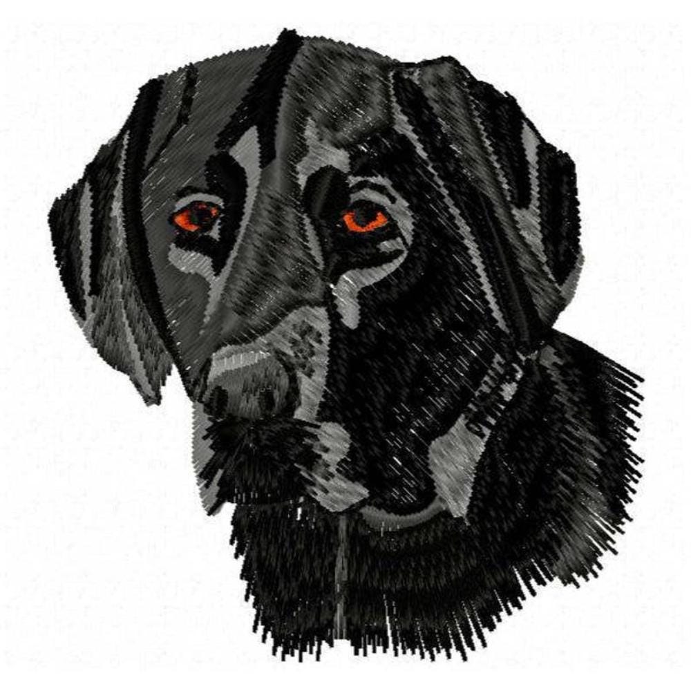 Black Lab Dog Machine Embroidery Design - Instant Download - Etsy