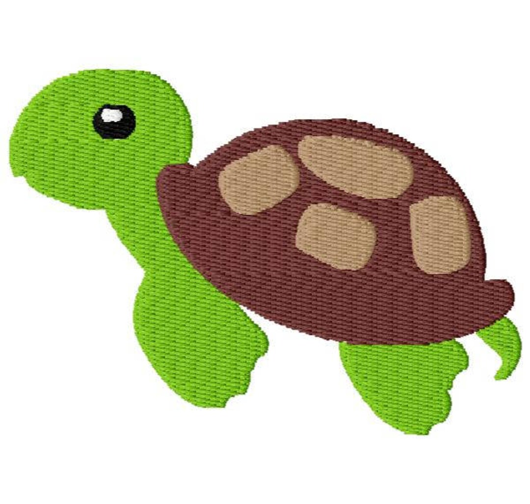 Turtle Embroidery Design - Instant Download - Etsy