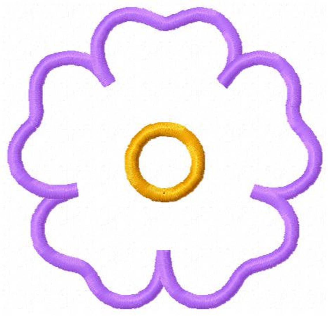 Flower Applique Patch Embroidery Design Instant Download - Etsy