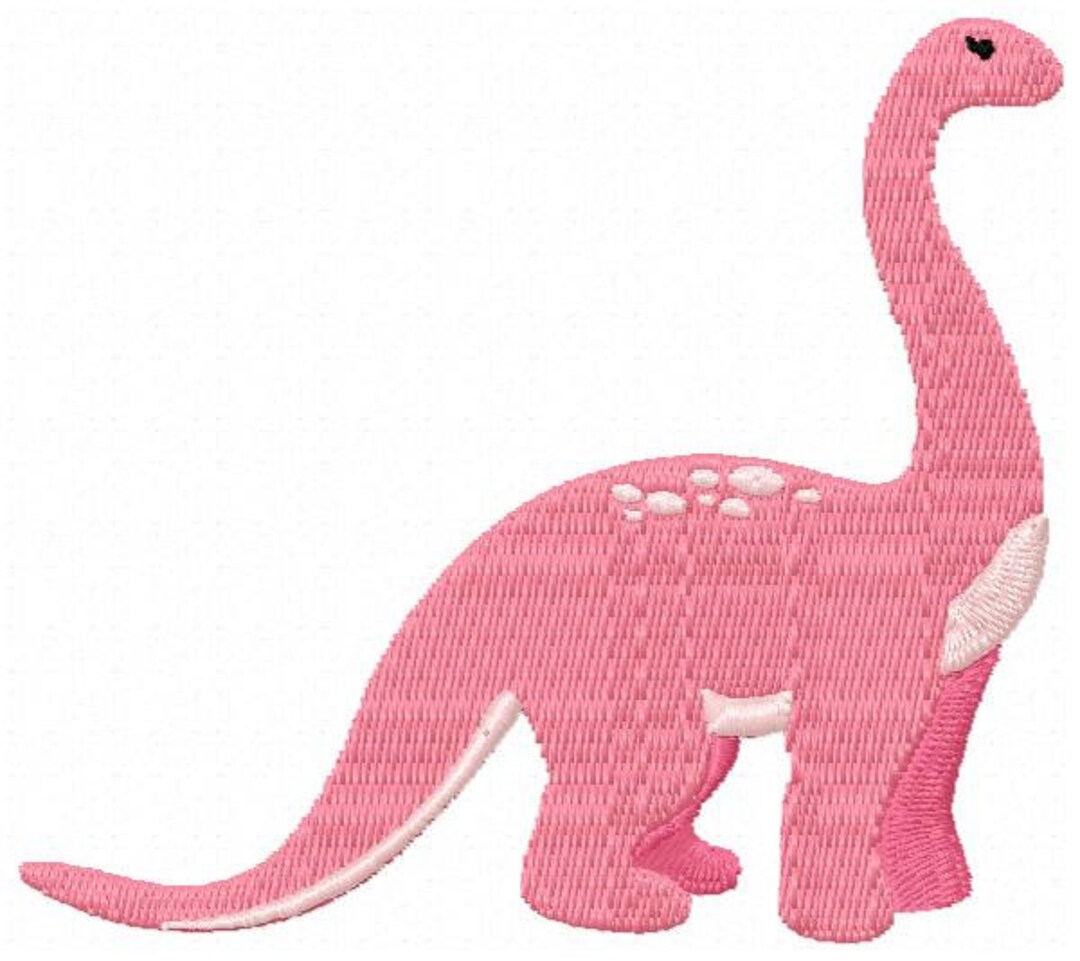 Brontosaurus Dinosaur Machine Embroidery Design - Instant Download - Etsy