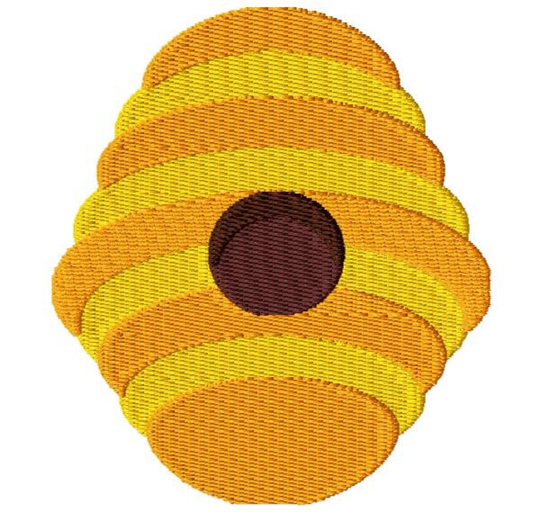 Bee Hive Machine Embroidery Design - Instant Download - Etsy