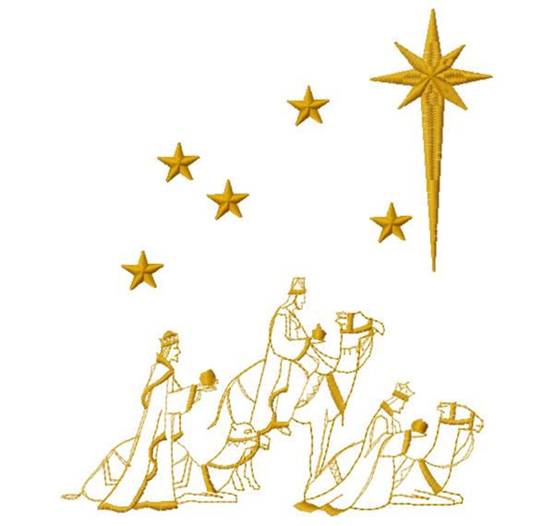 Three Kings Machine Embroidery Design - Etsy