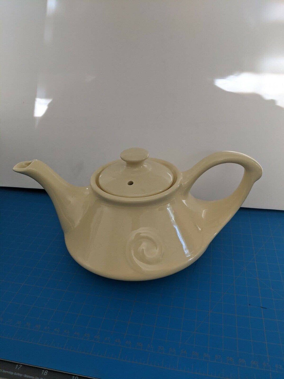 MCM Pearl China Company Aladdin Teapot Swirl Yellow 1940's Mid Century ...