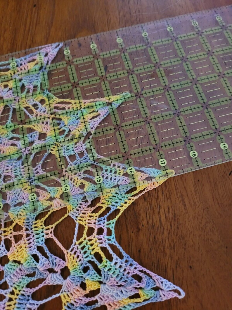 Hand Crochet Doily Multi Colored Pastels New - Etsy