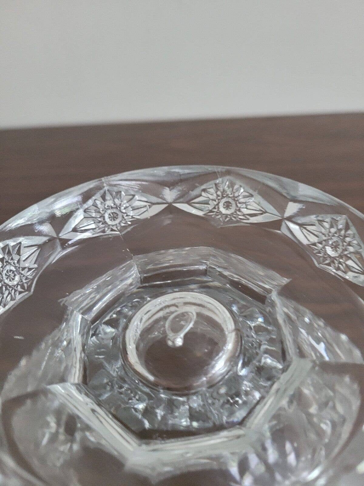 Vintage EAPG Punch Bowl Pedestal Stand Stars Saw Tooth - Etsy