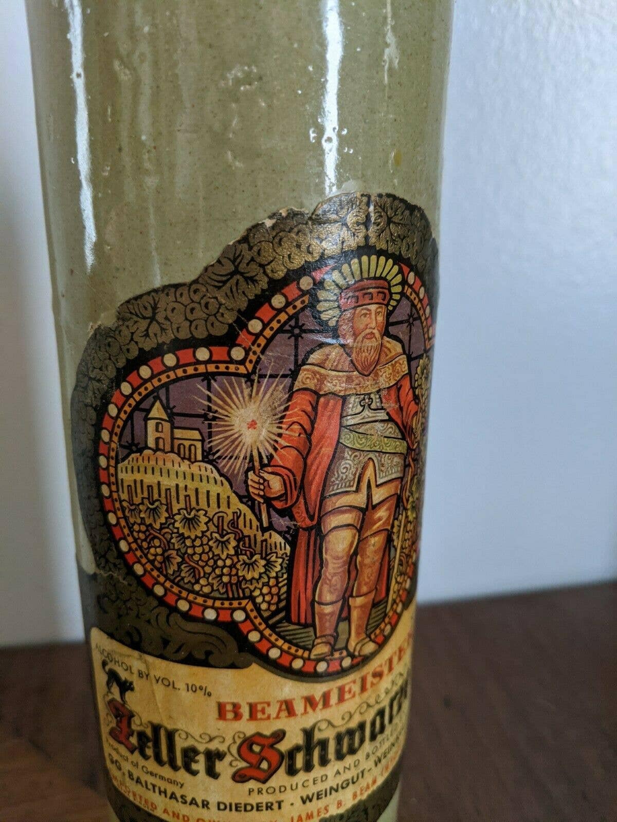 Vintage Zeller Schwarze Katz German Beameister Stoneware Bottle - Etsy