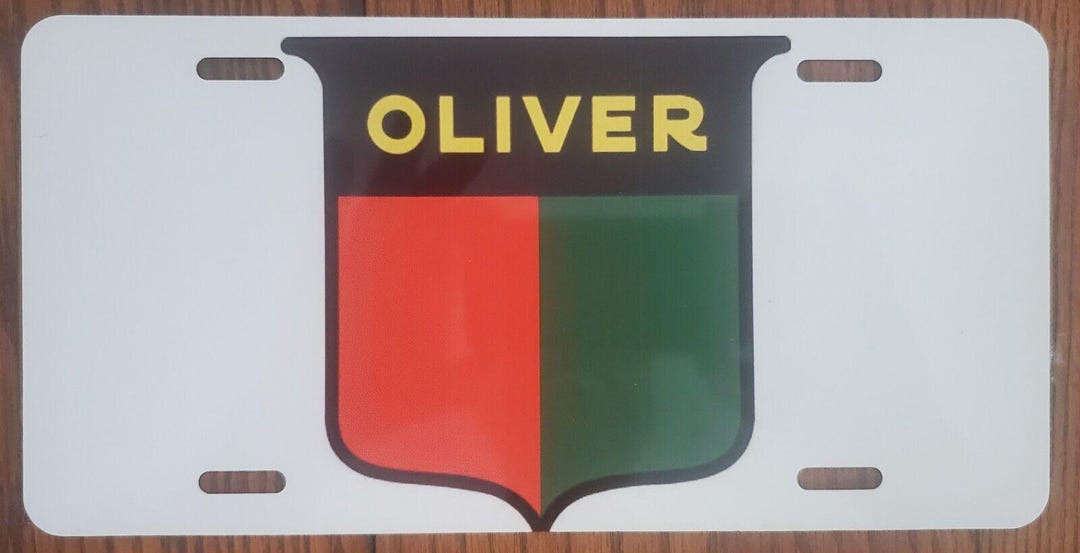 Oliver Tractor Logo Aluminum Vanity License Plate Tag - Etsy
