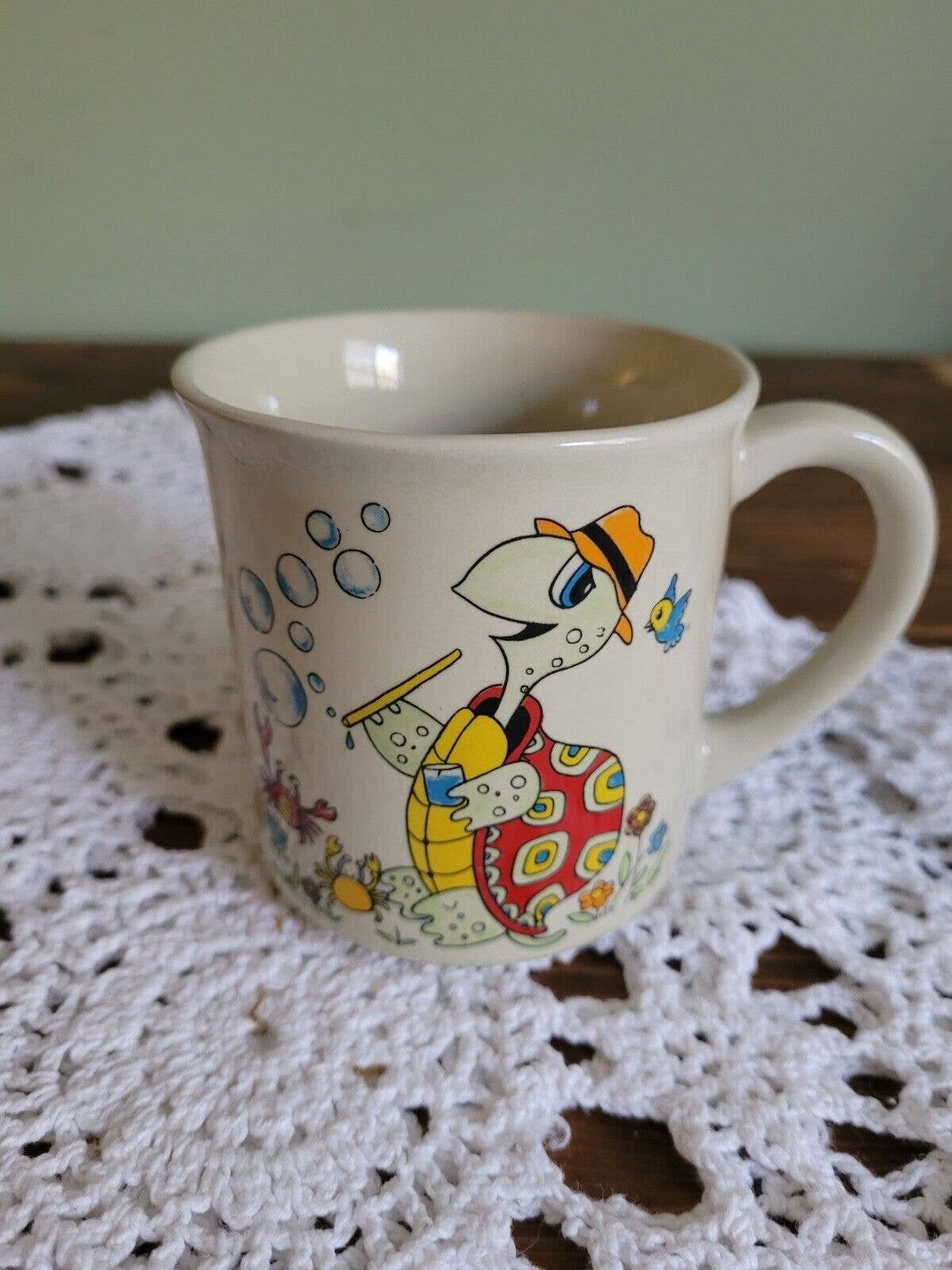 Vintage Japan Anthropomorphic Turtle Coffee Cup Mug - Etsy