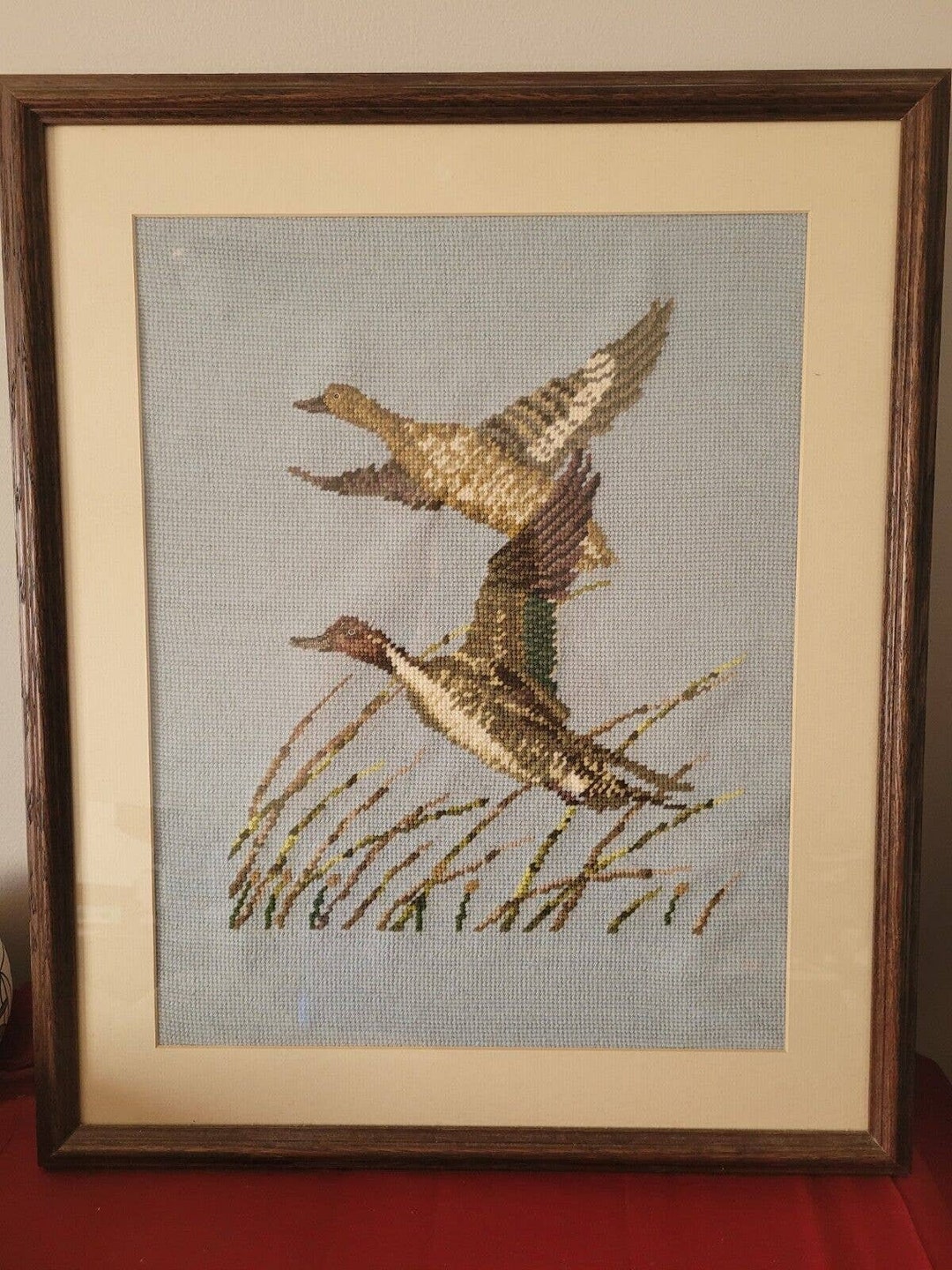Vintage Ducks Needlepoint in Frame - Etsy