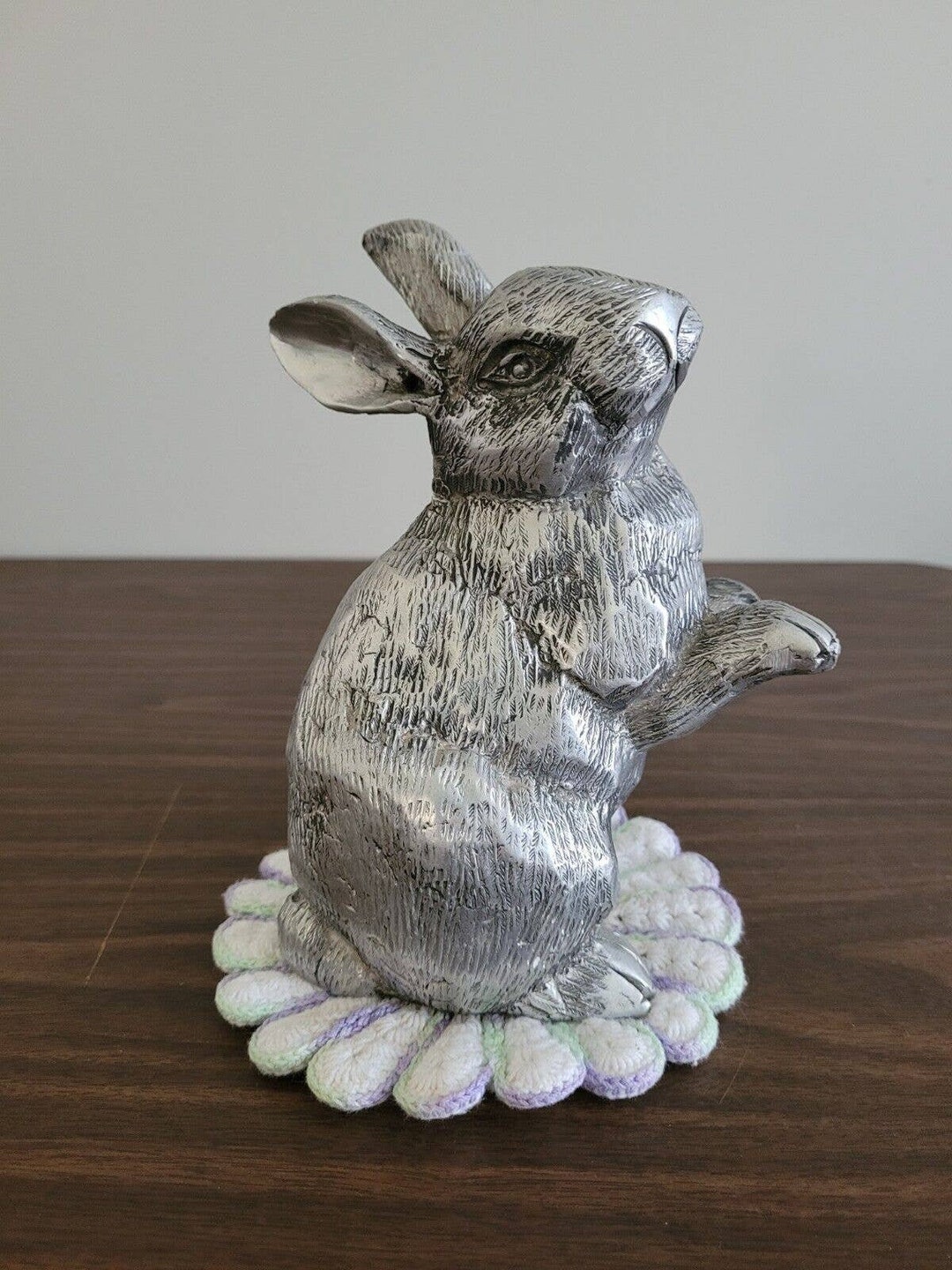 Vintage Cast Metal Bunny Rabbit Figure Figurine Large - Etsy