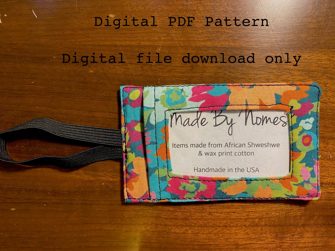 SEWING PATTERN Fabric Luggage Tag. Instant Download. - Etsy