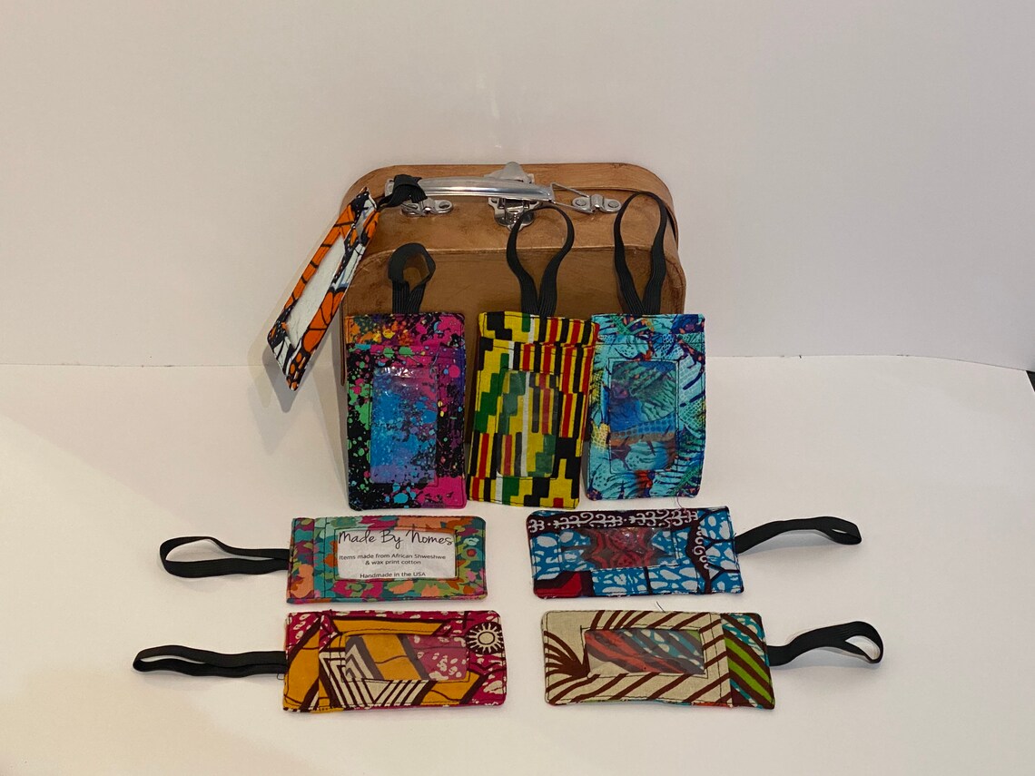 Colorful Fabric Luggage Tags for Suitcase Backpack Going Away on ...