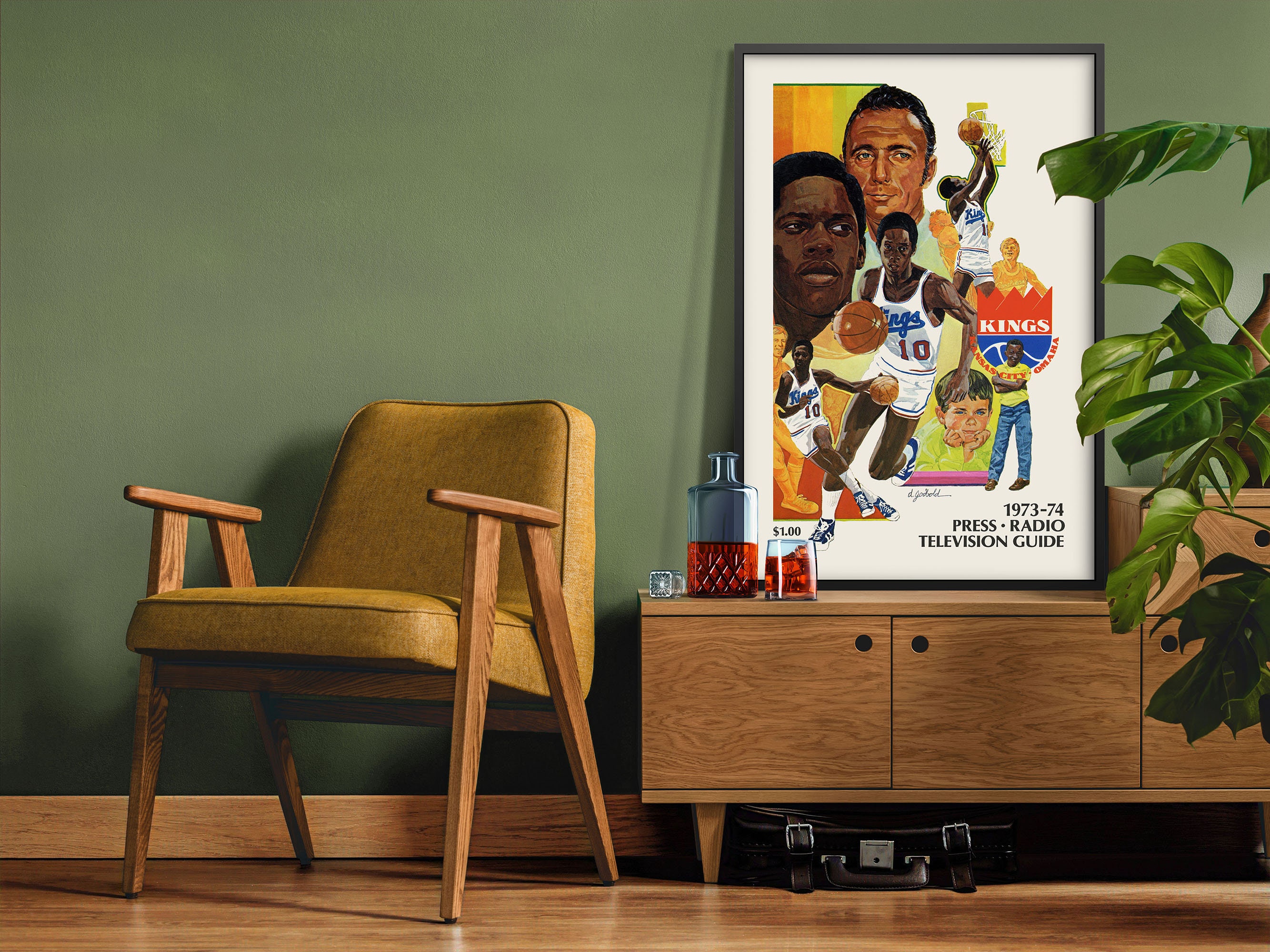 1973-1974 Kansas City Omaha Kings Basketball Poster DIGITAL DOWNLOAD - Etsy