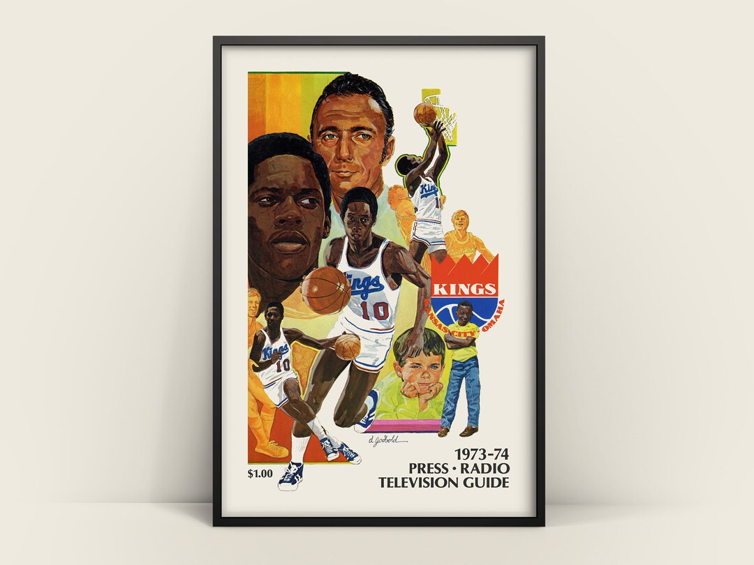 1973-1974 Kansas City Omaha Kings Basketball Poster DIGITAL DOWNLOAD - Etsy