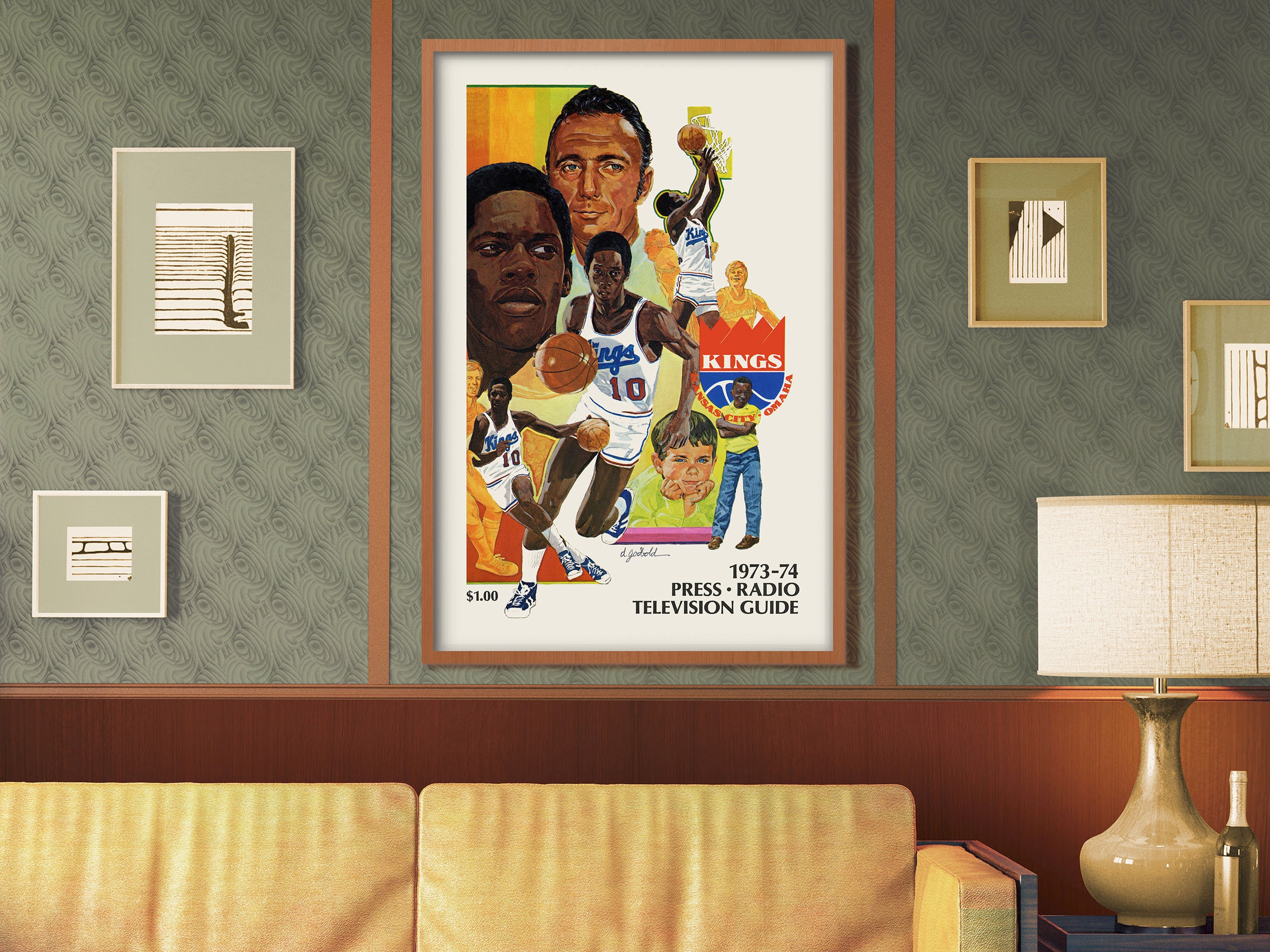 1973-1974 Kansas City Omaha Kings Basketball Poster DIGITAL DOWNLOAD - Etsy