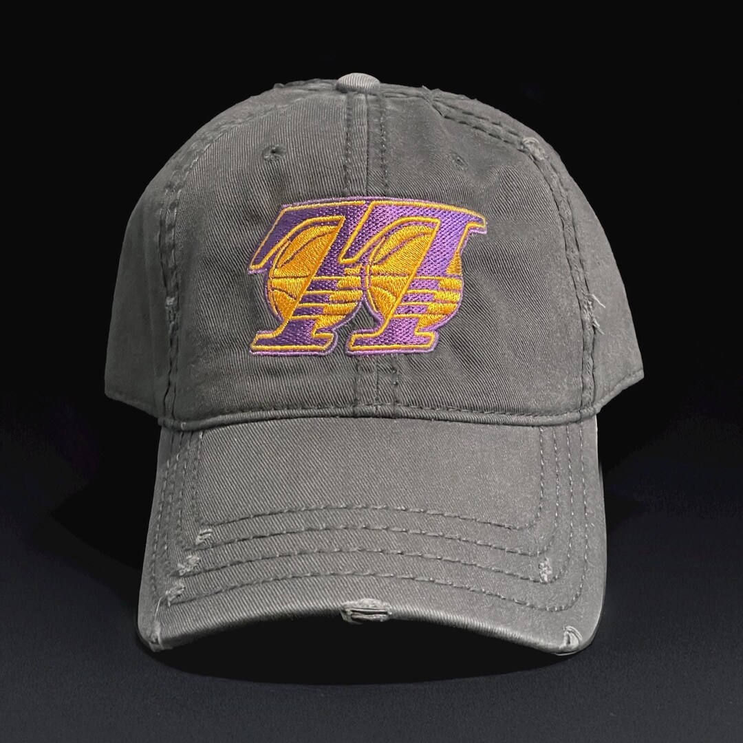 LA Hats | #77 Distressed Dad Cap | LA Colors Basketball Gift Apparel - Etsy