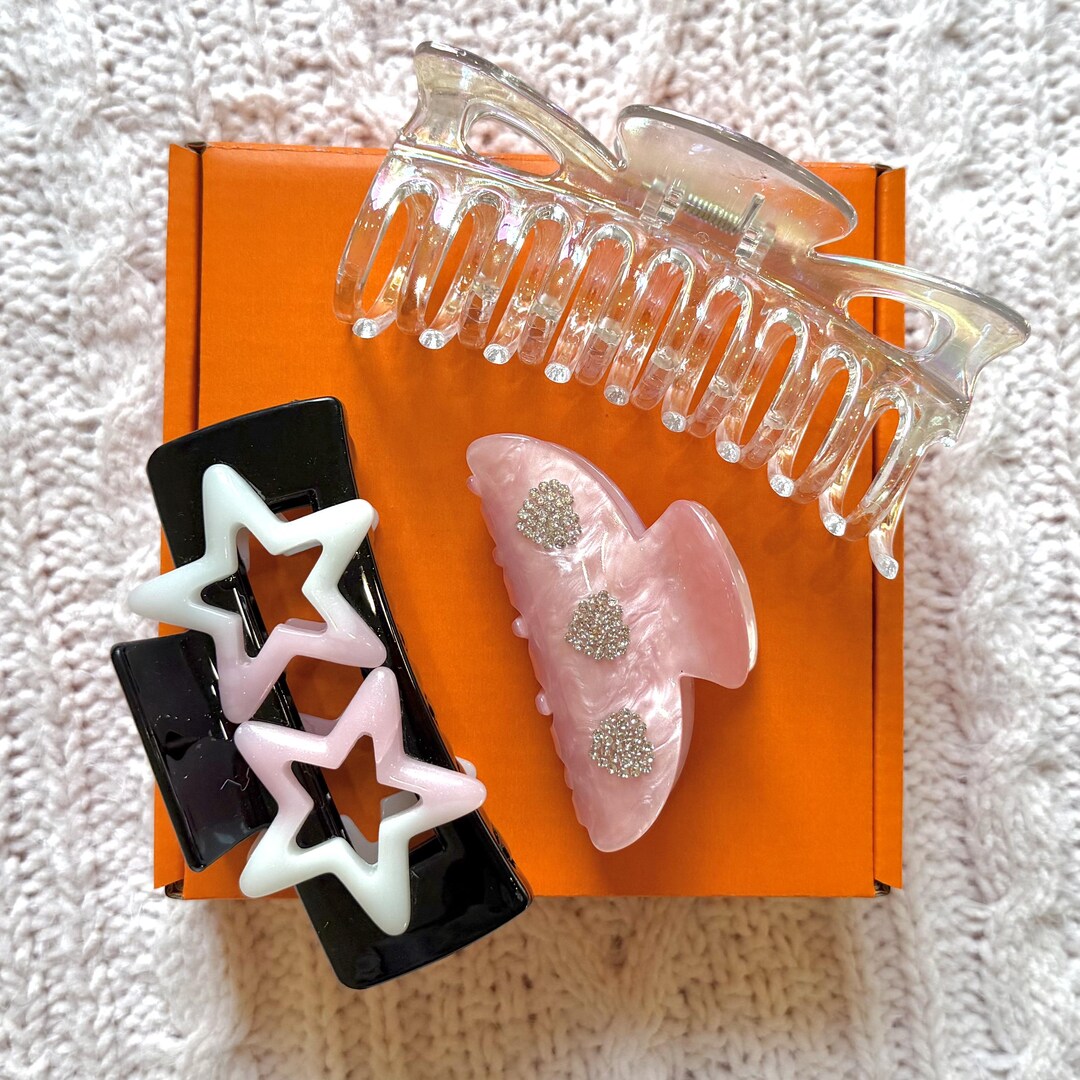 Y2K Hair Claw Clip Bundle, Retro Style Hair Accessories - Etsy