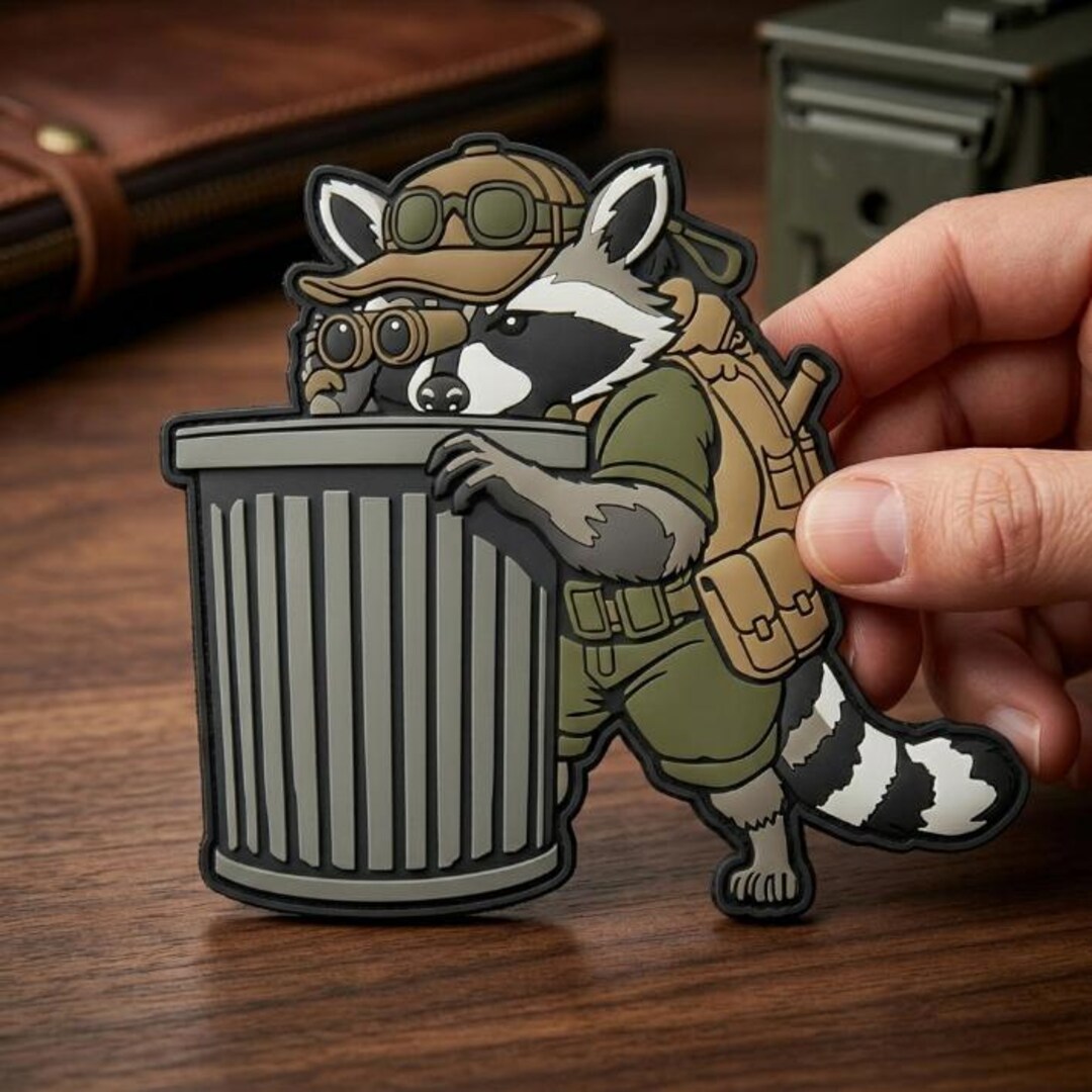 Tactical Raccoon Scout PVC Morale Patch – Spy Emblem for Backpacks ...