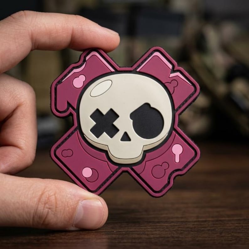 Skull Cross PVC Morale Patch – Tactical Emblem for Gear, Backpacks ...