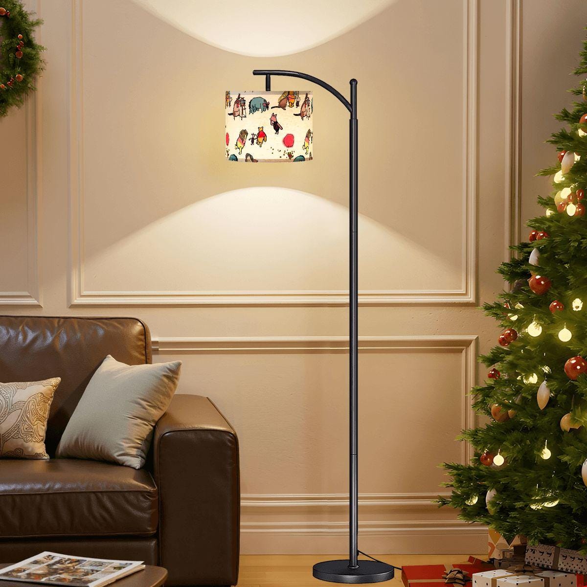 Vintage Winnie the Pooh Arc Floor Lamp, Classic Storybook Nursery ...