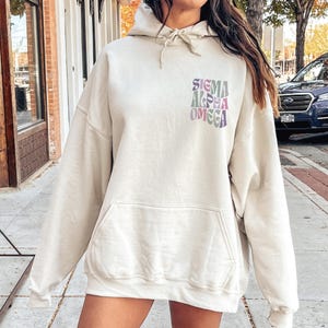 Sigma Alpha Omega Oversized Shirt, Trendy SAO Hoodie, SAO Groovy ...