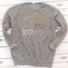 Love XOXO Sweatshirt Valentine's Day Shirt Sweatsuit - Etsy