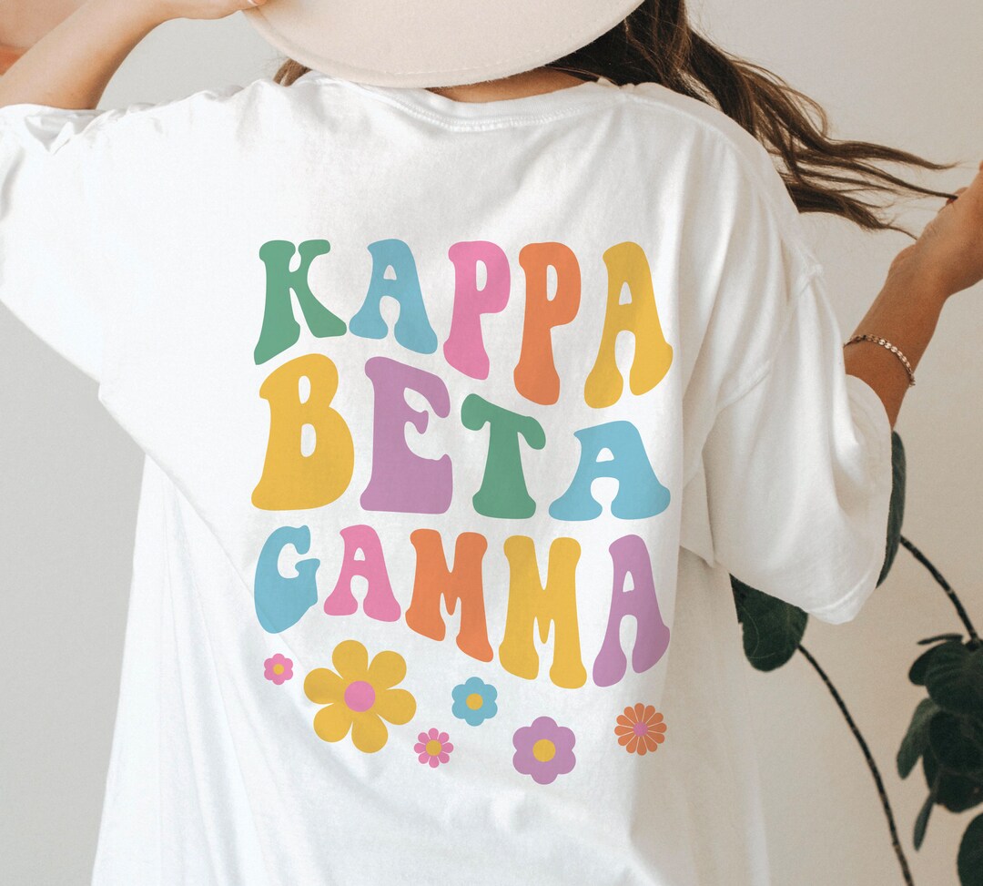 Kappa Beta Gamma Oversized Sweatshirt, Kappa Beta Gamma Groovy Hoodie ...