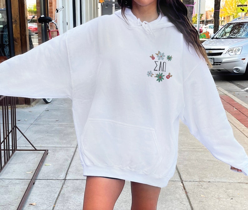 Sigma Alpha Omega Oversized Shirt, Trendy SAO Hoodie, SAO Flower ...
