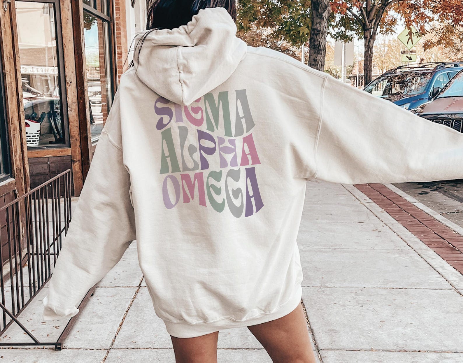 Sigma Alpha Omega Oversized Shirt, Trendy SAO Hoodie, SAO Groovy ...