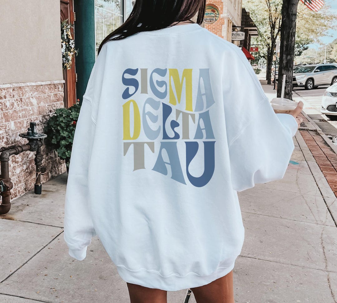 Sigma Delta Tau Oversized Shirt, Sigma Delta Tau Hoodie, SDT Groovy ...