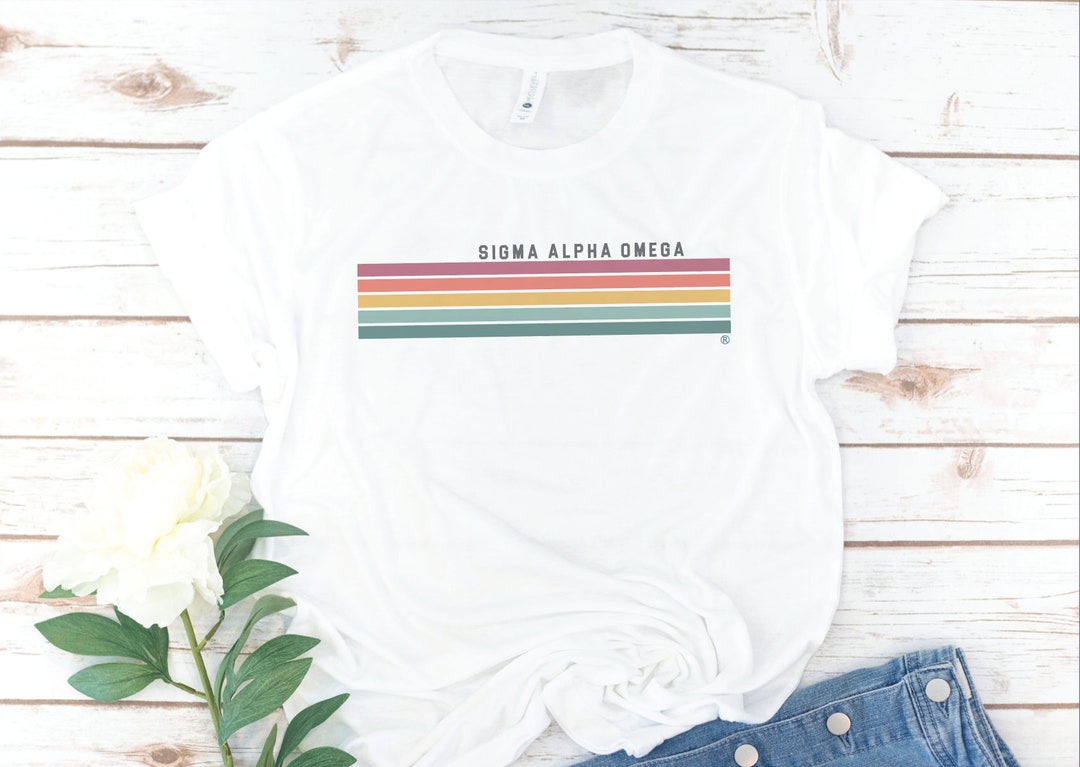 Sigma Alpha Omega, Sorority Shirts, Retro Stripes, Vintage, Recruitment ...